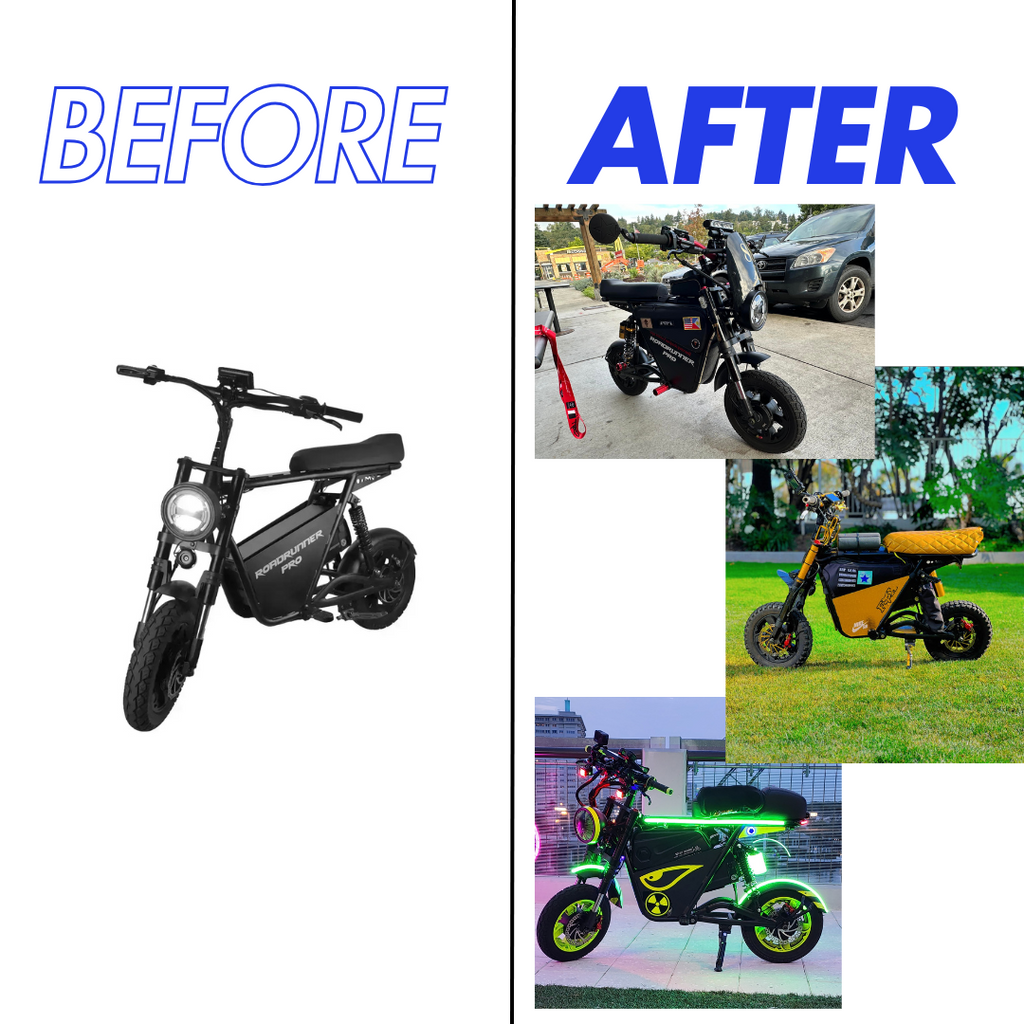 EMOVE Roadrunner and EMOVE Roadrunner Pro Upgrades and Mods - VORO MOTORS