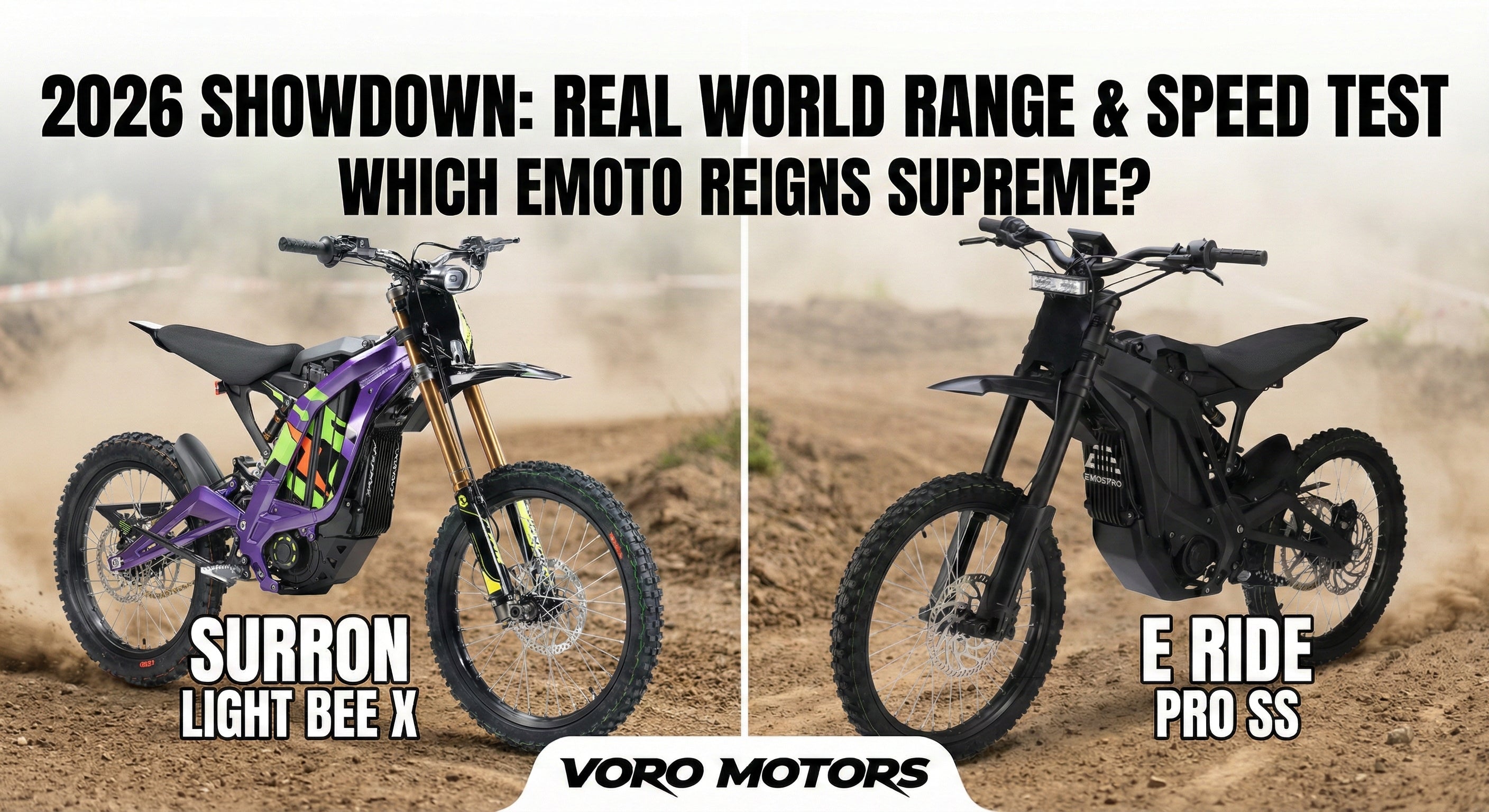 E Ride Pro SS 3.0 vs. Surron Light Bee X (2026): Real World Range & Sp ...