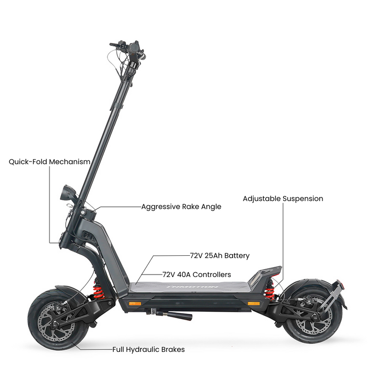 InMotion RS Jet Electric Scooter: 72V 25Ah Dual 2300W Motors - VORO MOTORS
