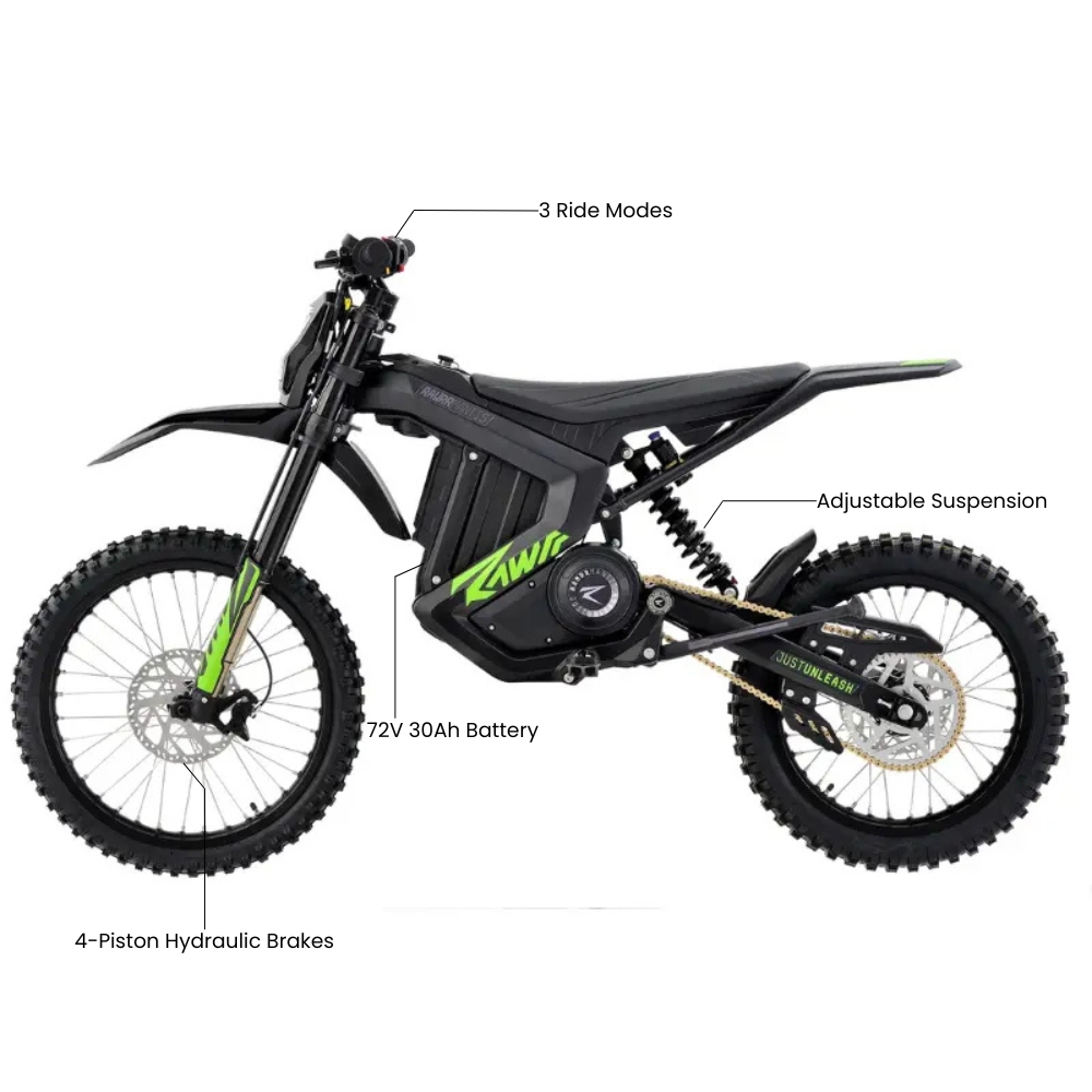 Electric Dirt Bike - Rawrr Mantis E Bikes - VORO MOTORS