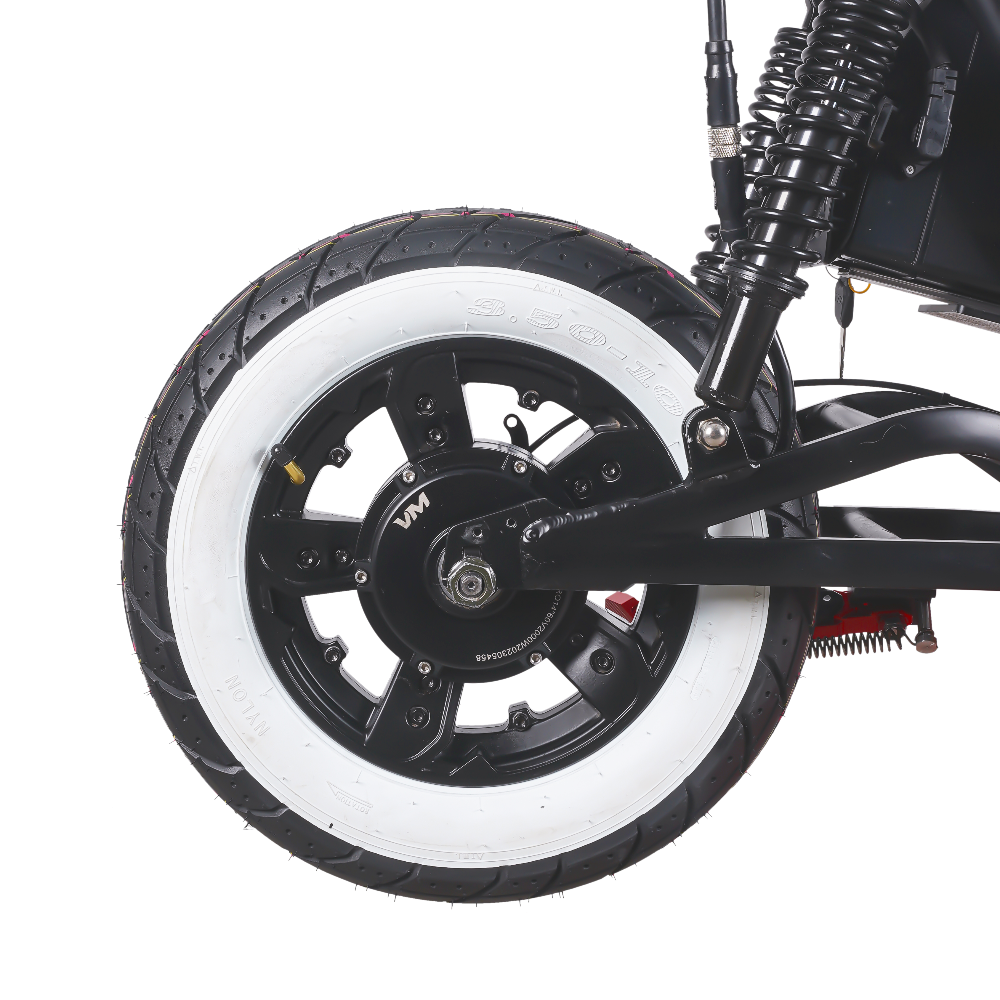 14in White Wall Tubeless Street Tire for Roadrunner Pro - VORO MOTORS